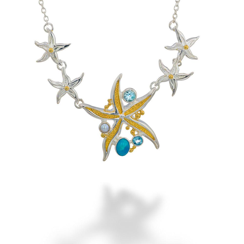 Opal starfish necklace store